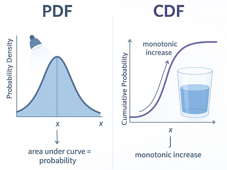 Principal difference between PDF and CDF: understanding use cases in ...
